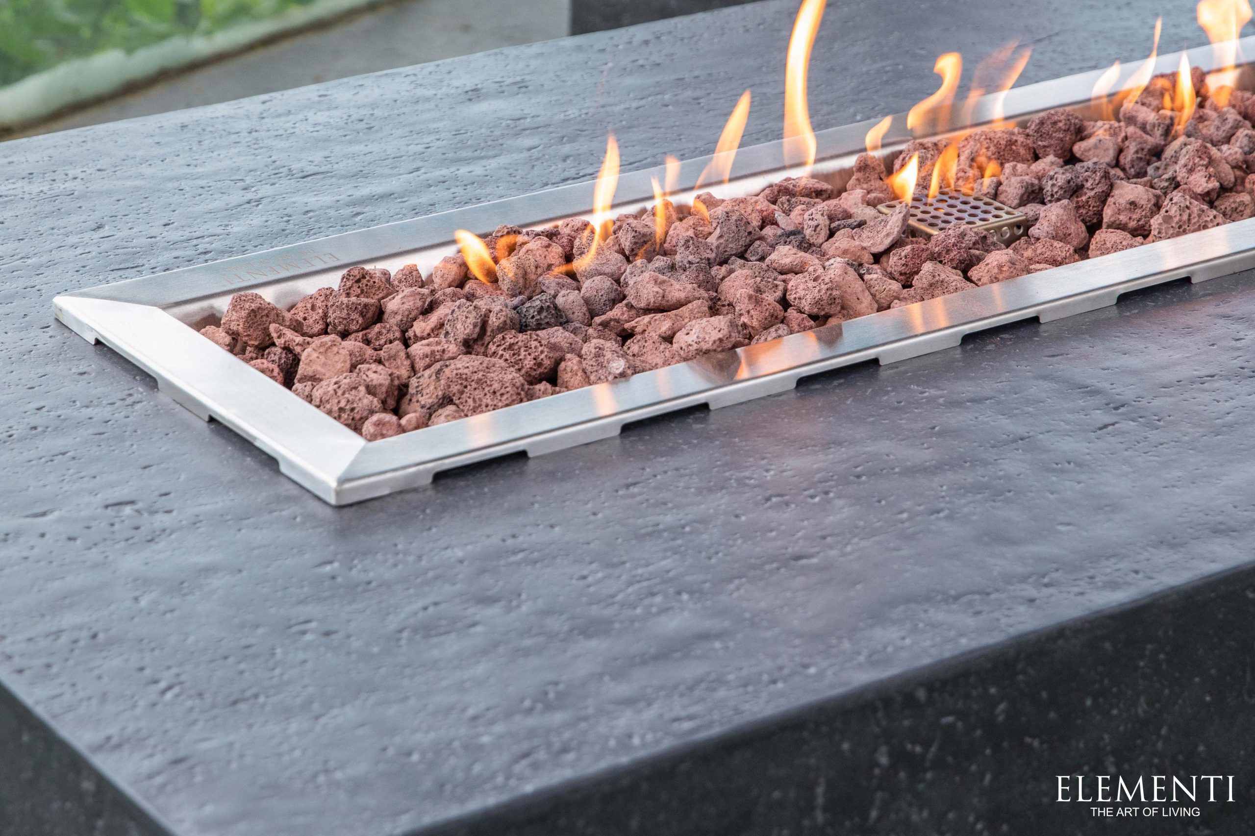 Elementi - Hampton 56” Concrete Fire Table – Dark Grey - BBQ Grills ...